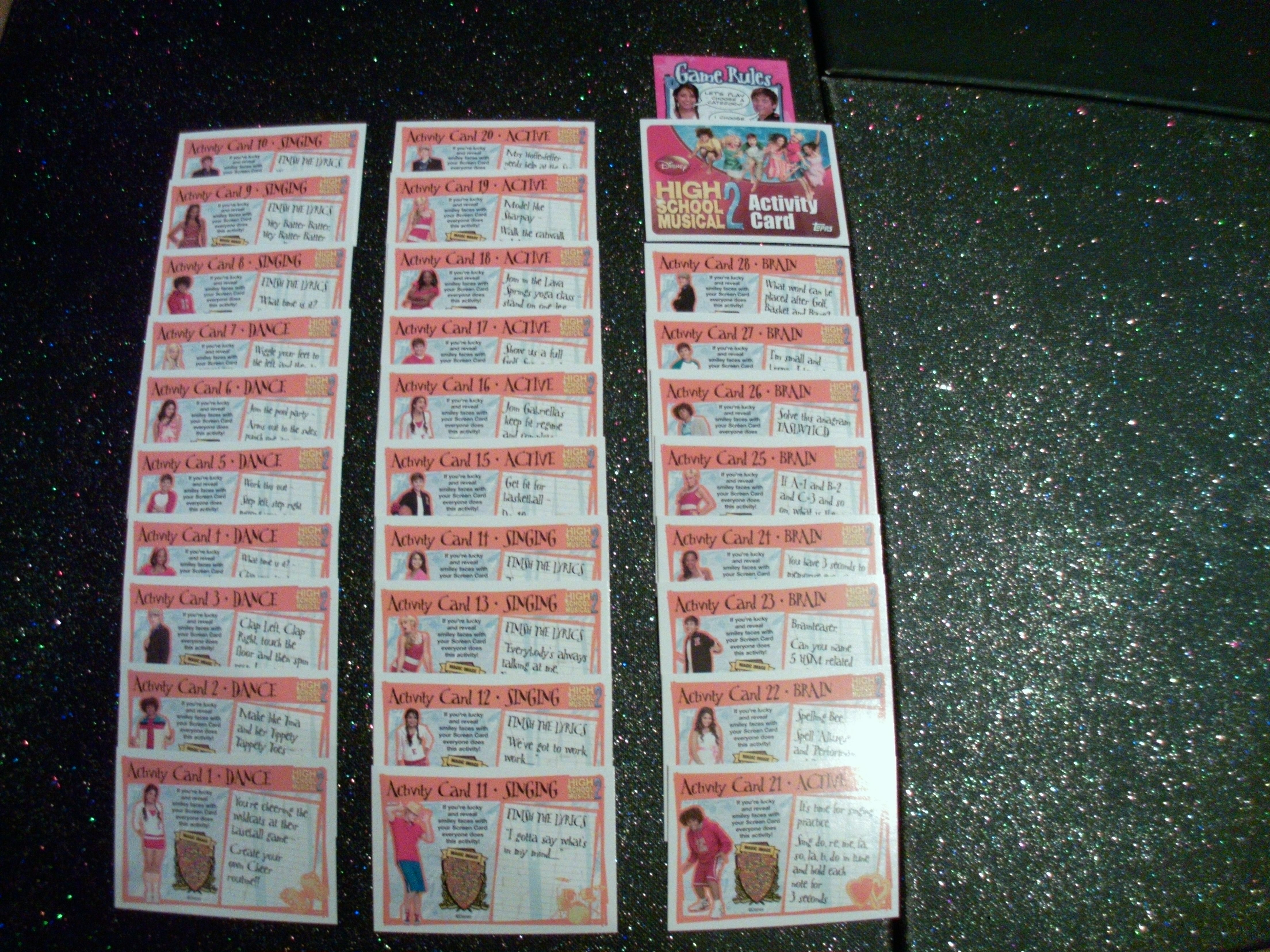 High School Musical 2 Activity Trading Card (Singl