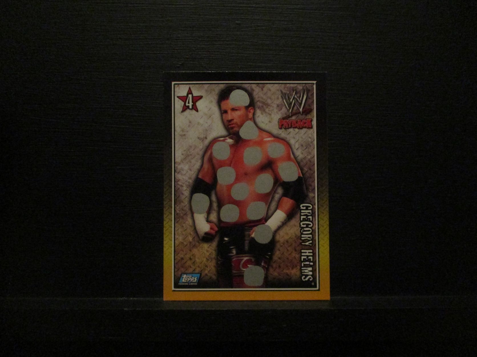 Wrestling Payback Body Blo Authentic Trading Cards
