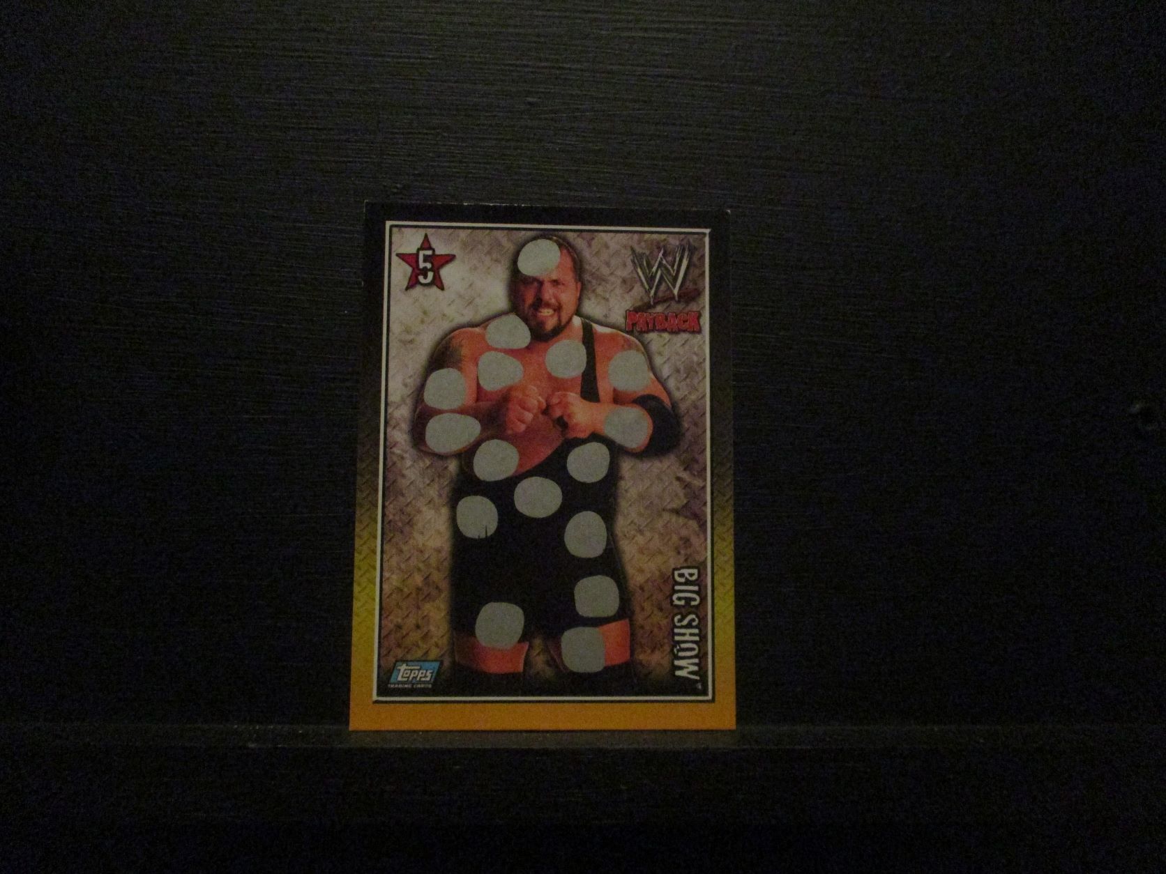 Wrestling Payback Body Blo Authentic Trading Cards